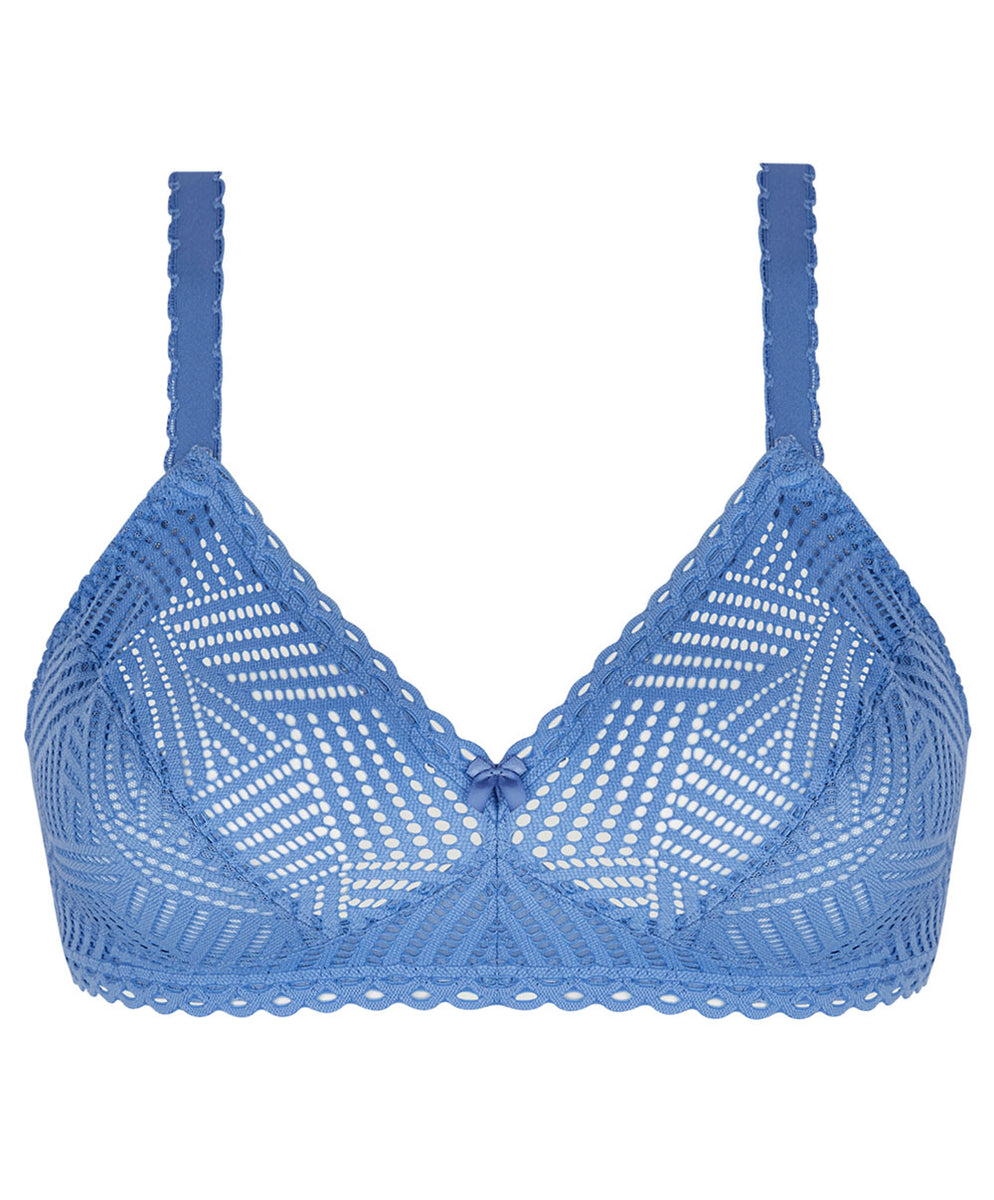 Soutien-gorge sans armatures grande taille Tressage Graphic denim ...