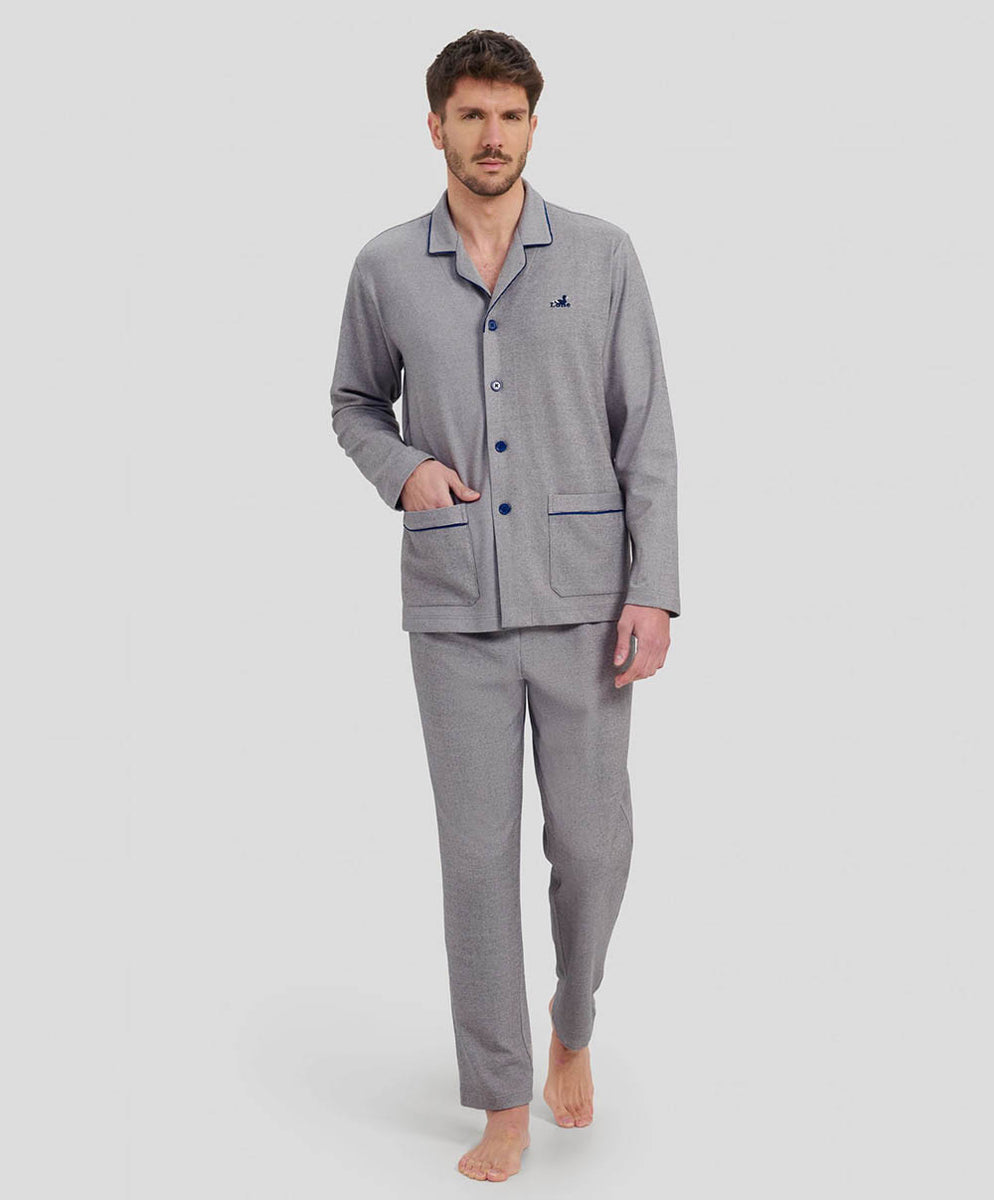 Pyjama classique homme gris Lohe Y245124-00 – Erika lingerie